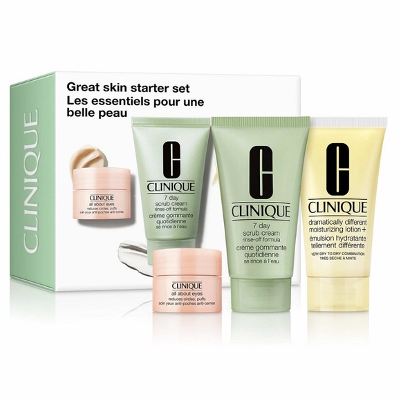 Clinique | Skincare | Clinique Great Skin Starter Set Green Yellow Pink ...